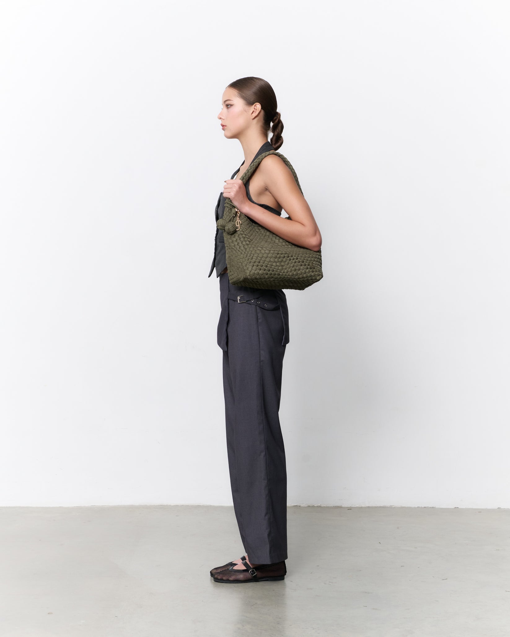POPPY SUEDE SHOULDER BAG - GREEN – Sugar Monday