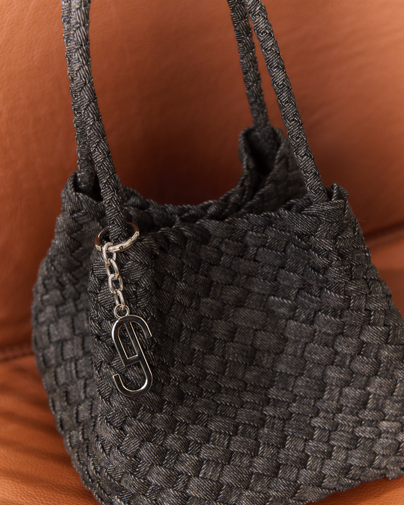 WONTON BAG - BLACK DENIM – Sugar Monday